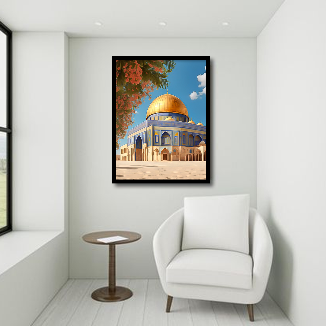 Masjid-Al-Aqsa Canvas Frames | Wall Art – My Store
